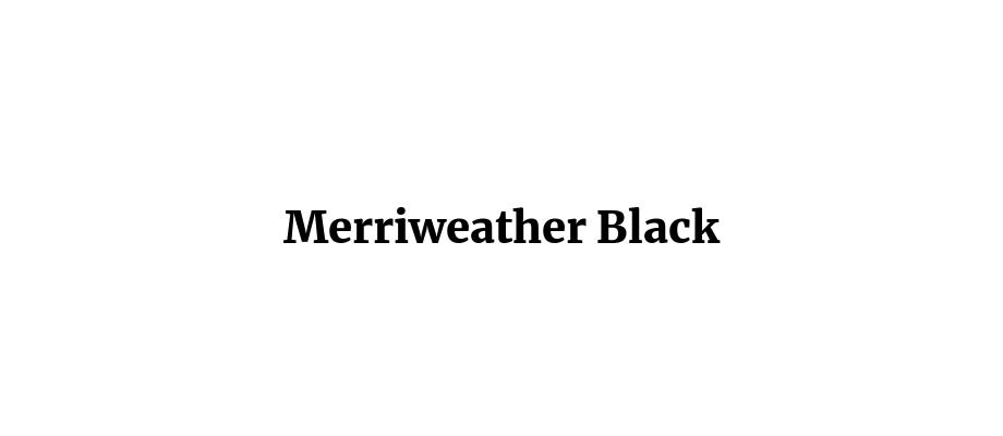Free font Merriweather — FontsArena