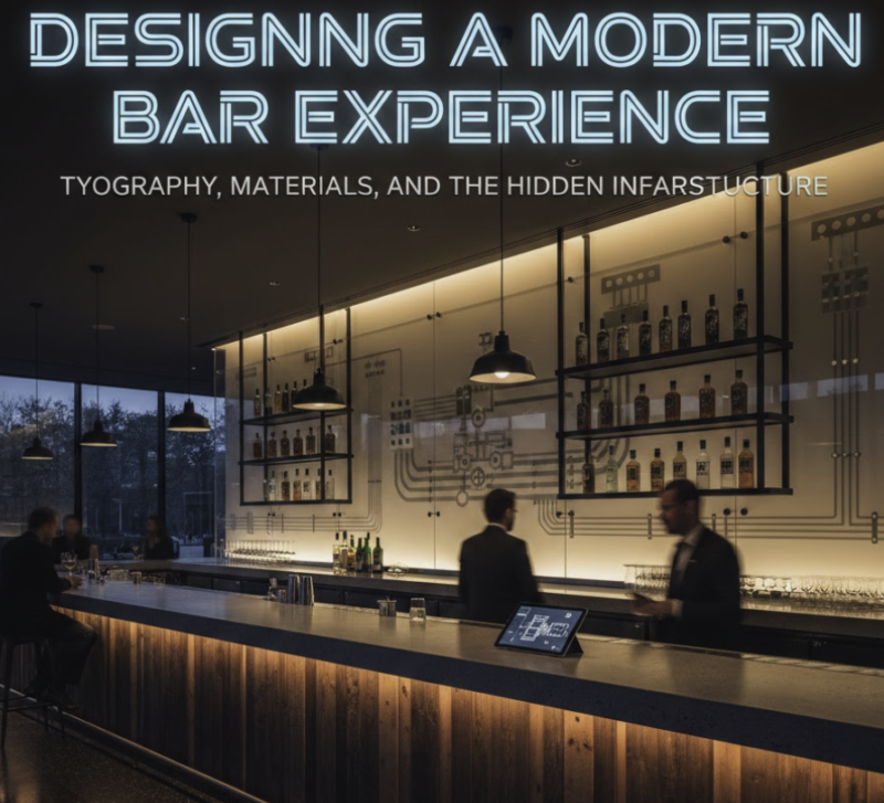 Designing a Modern Bar Experience: Typography, Materials, and the ...