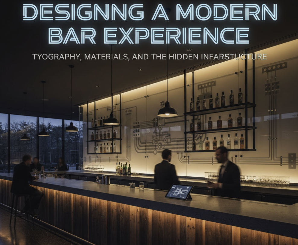 Designing a Modern Bar Experience: Typography, Materials, and the ...